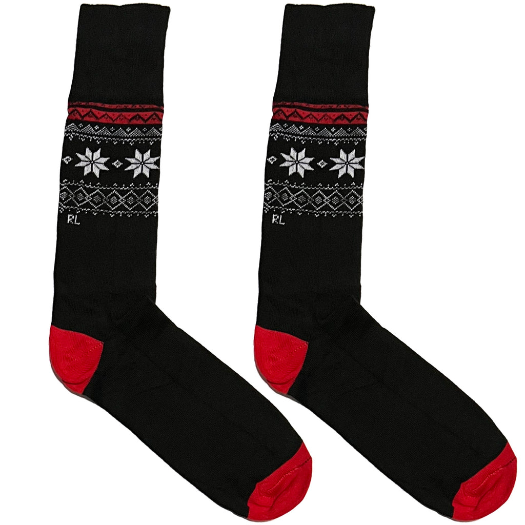 Black RL Polo Pattern Socks – themensden.pk
