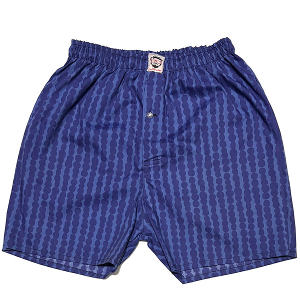 Blue Round Pattern Cotton Boxers – themensden.pk