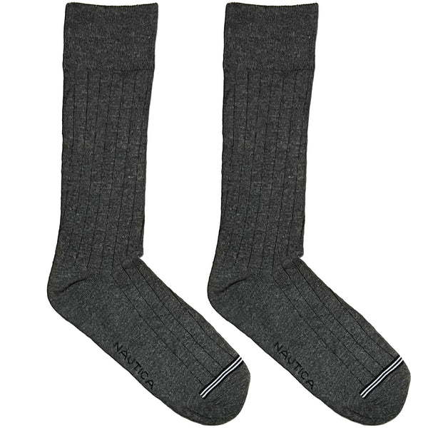 Grey Nautica Plain Textured Socks – themensden.pk