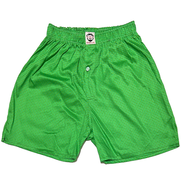 Neon Green Pattern Cotton Boxers – themensden.pk