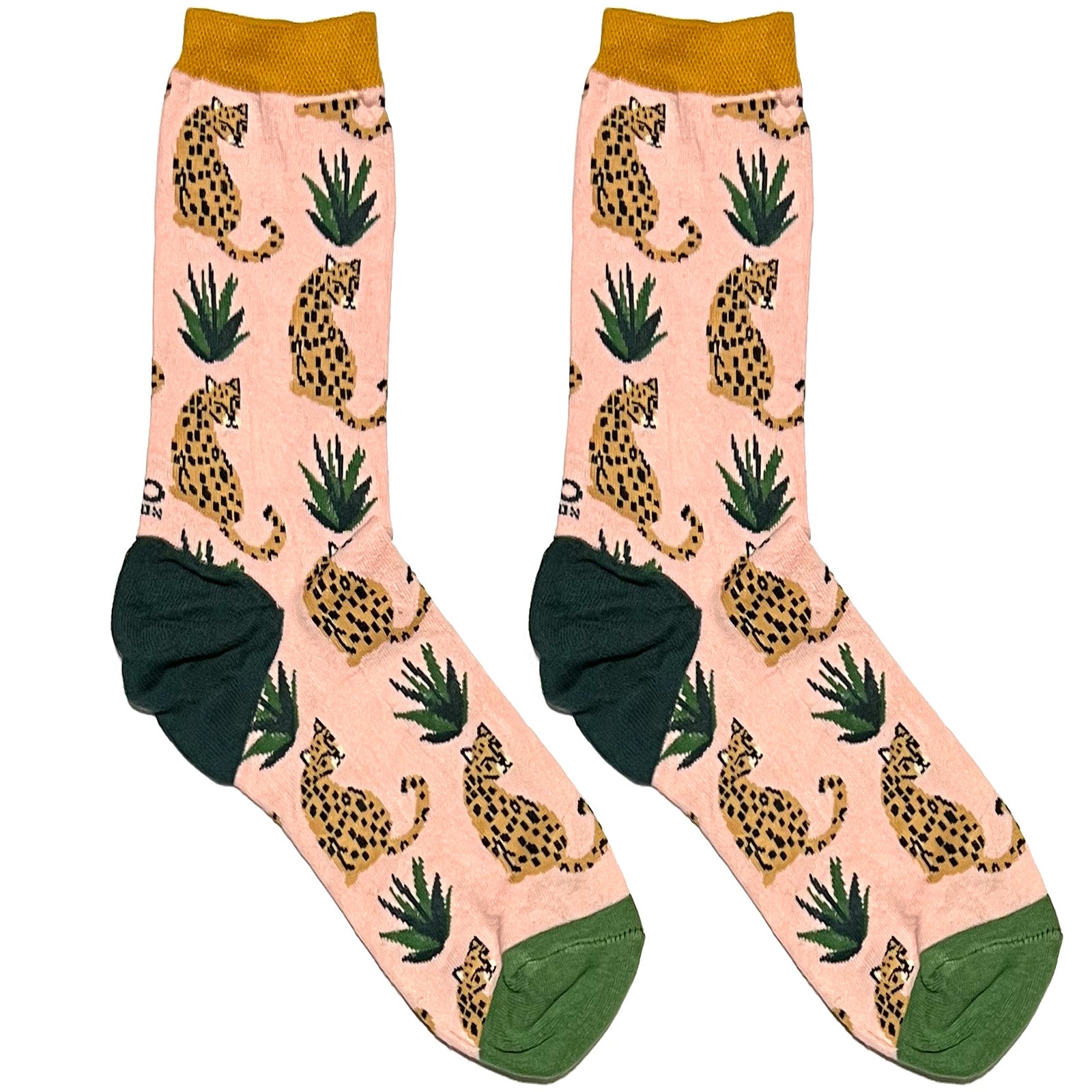 Pink Leopard Short Crew Socks – themensden.pk