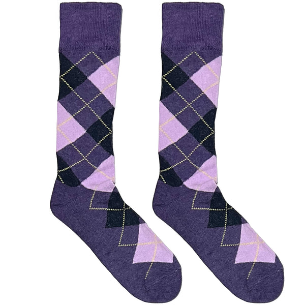 Purple Diamond Pattern Socks – themensden.pk