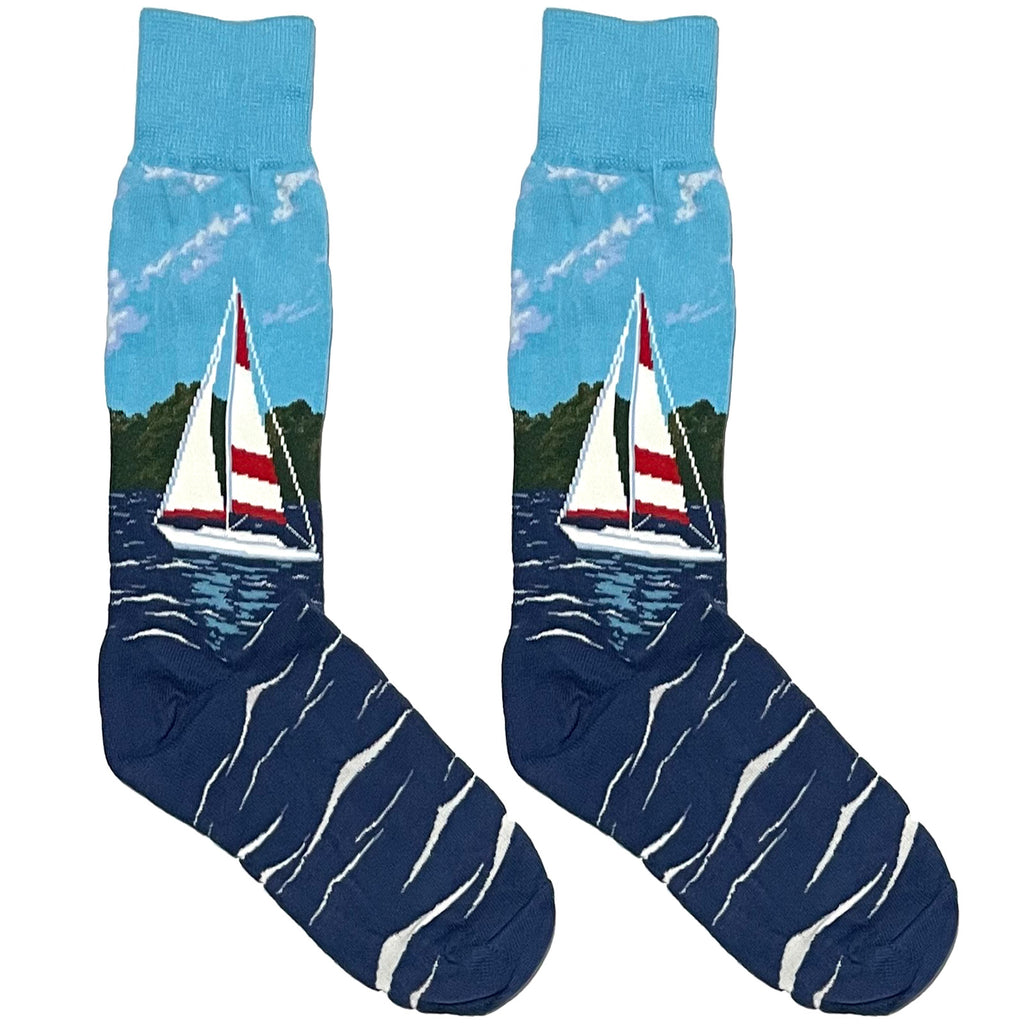 Blue Sailor Ship Socks – themensden.pk