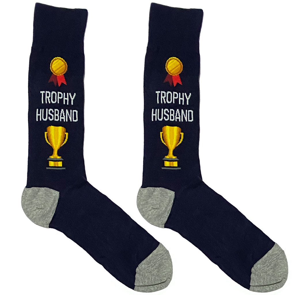 Blue Trophy Husband Socks – themensden.pk