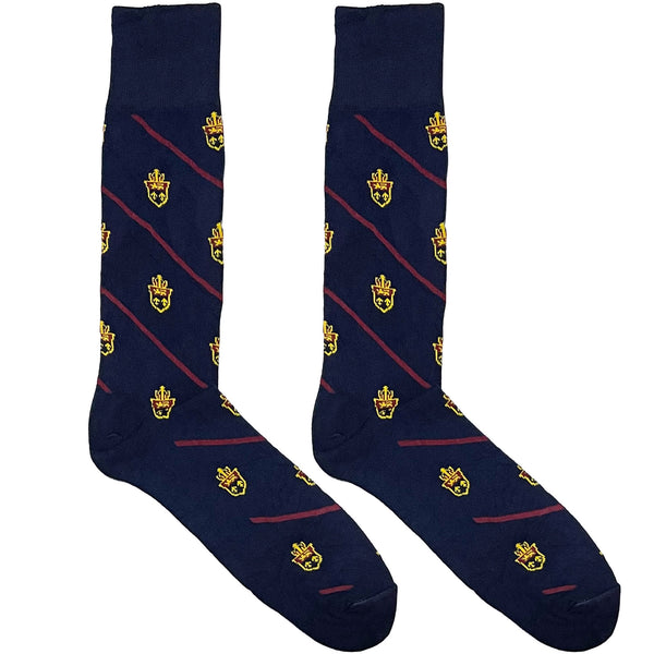Blue RL Polo Diagonal Royal Socks – themensden.pk