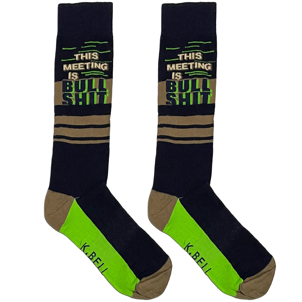 Blue This Meeting Is Bullshit Socks – themensden.pk