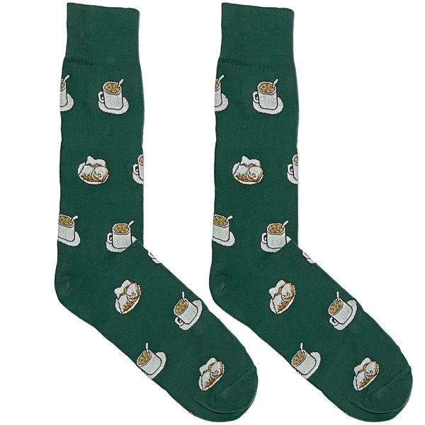 Green Tea And Bread Socks – themensden.pk