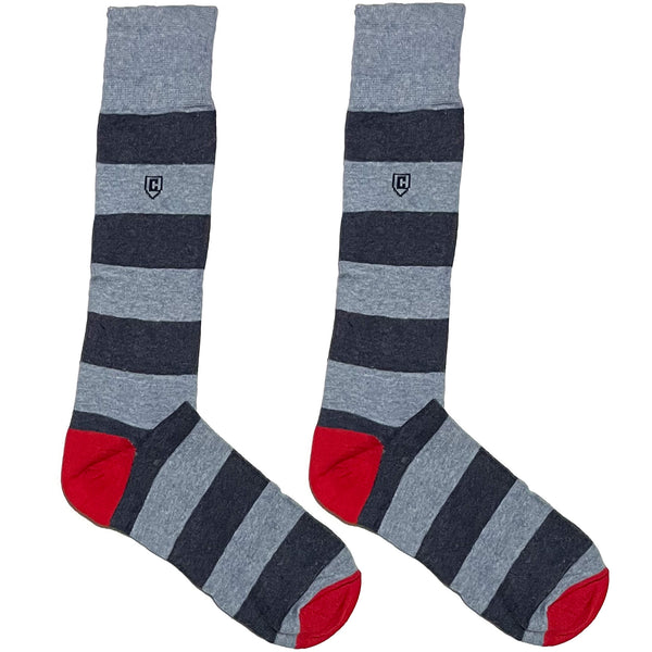 Light Blue And Black Stripe Socks – themensden.pk