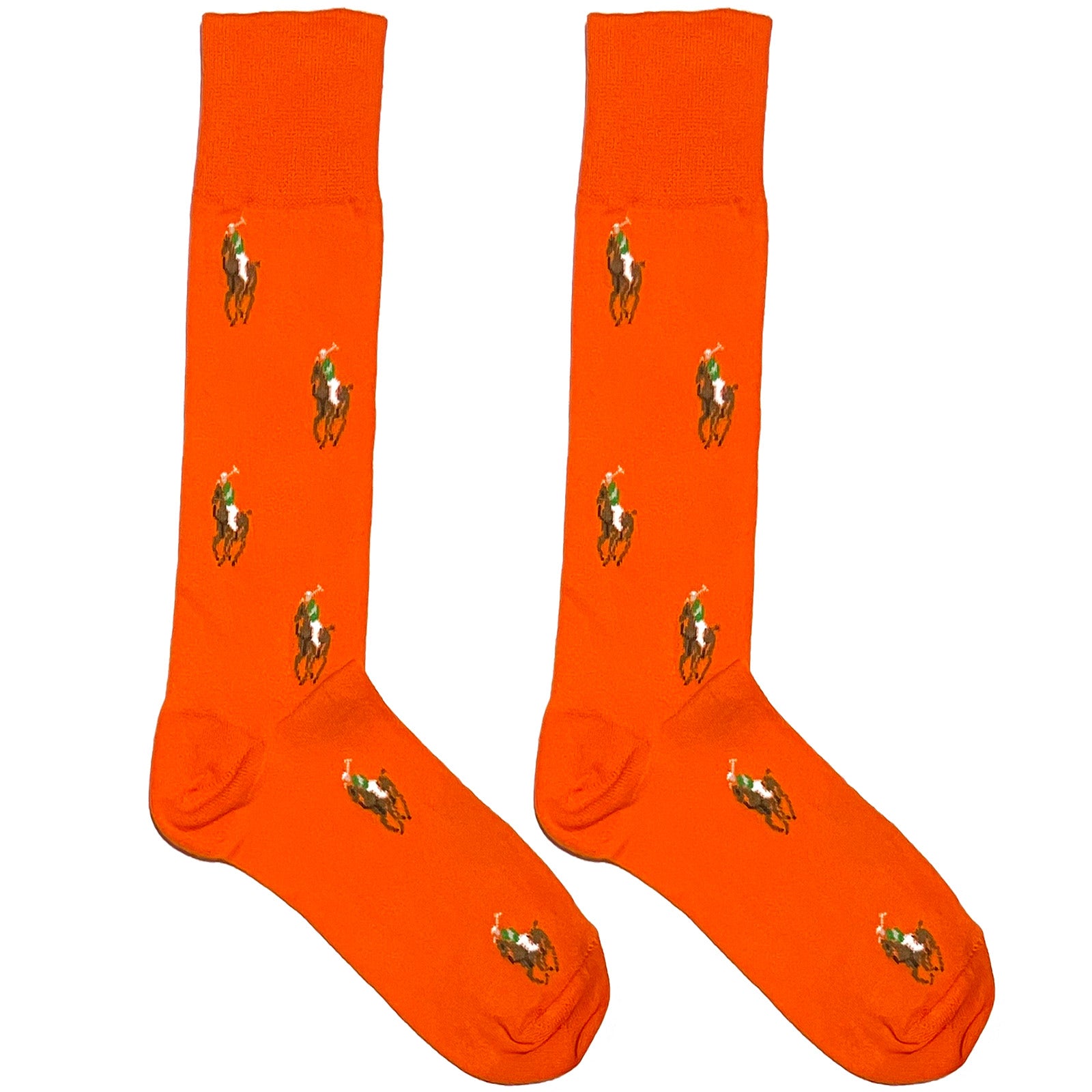 Orange RL Polo Logo Socks – themensden.pk