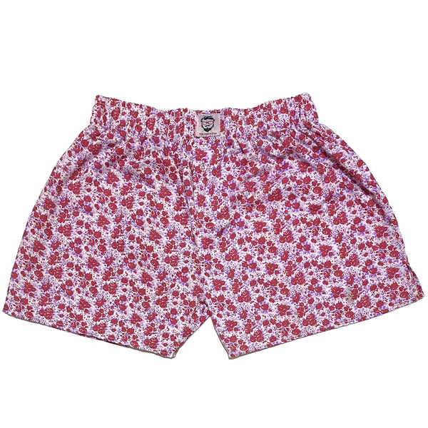White And Red Floral Boxers – themensden.pk