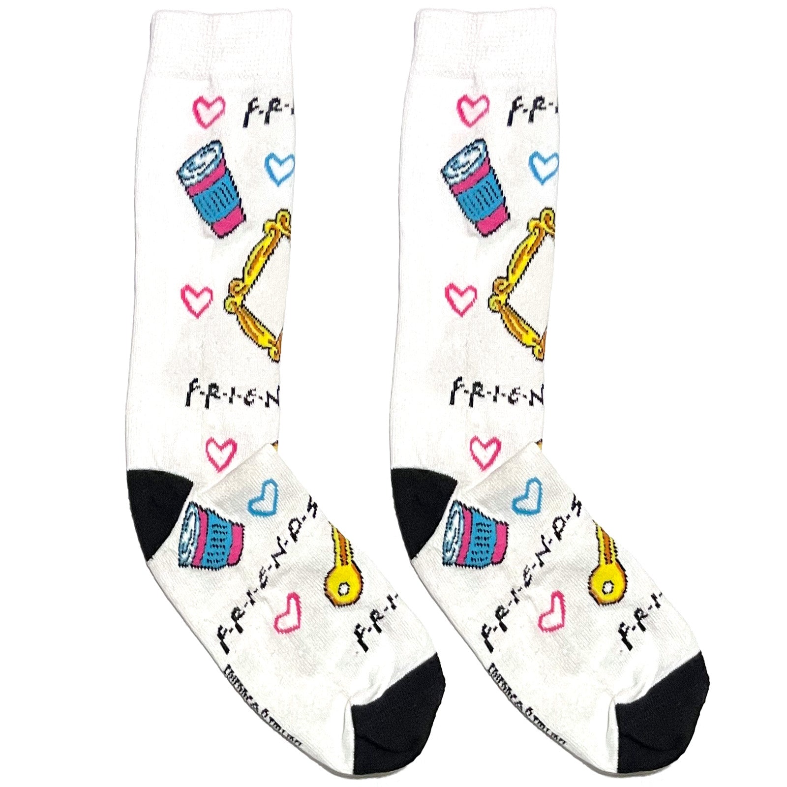 White Friends Short Crew Socks – themensden.pk