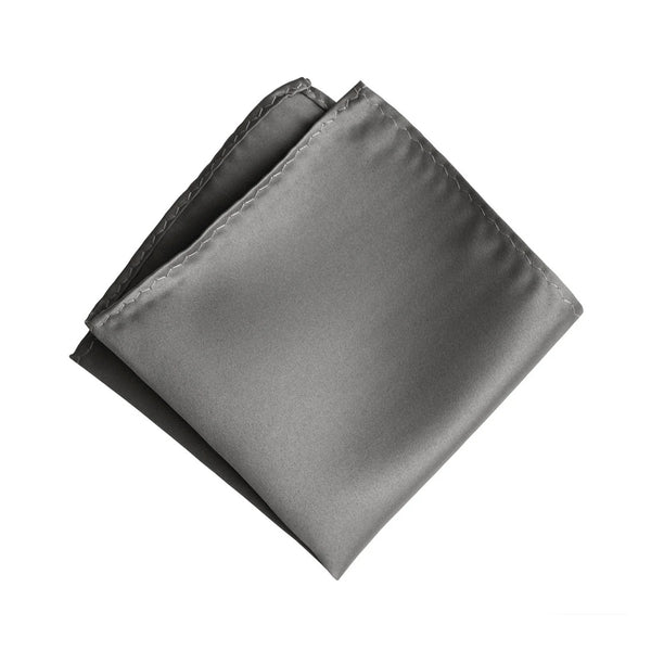 Solid Silver Grey Pocket Square – themensden.pk